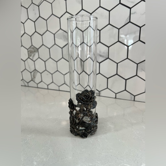 Arthur Court | Accents | Vintage Arthur Court Pewter Glass Vase | Poshmark